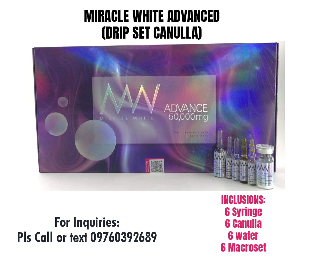 MIRACLE WHITE ADVANCED DRIP SETS CNULLA | Lazada PH