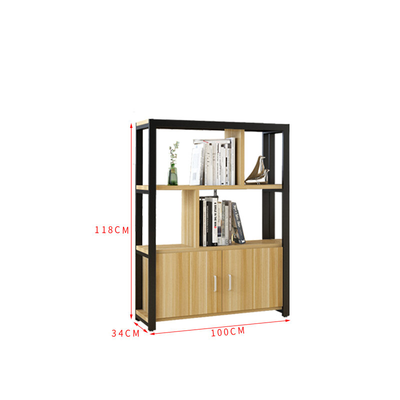 Office Partition Shelf Floor Combination Bookshelf Hallway Screen ...