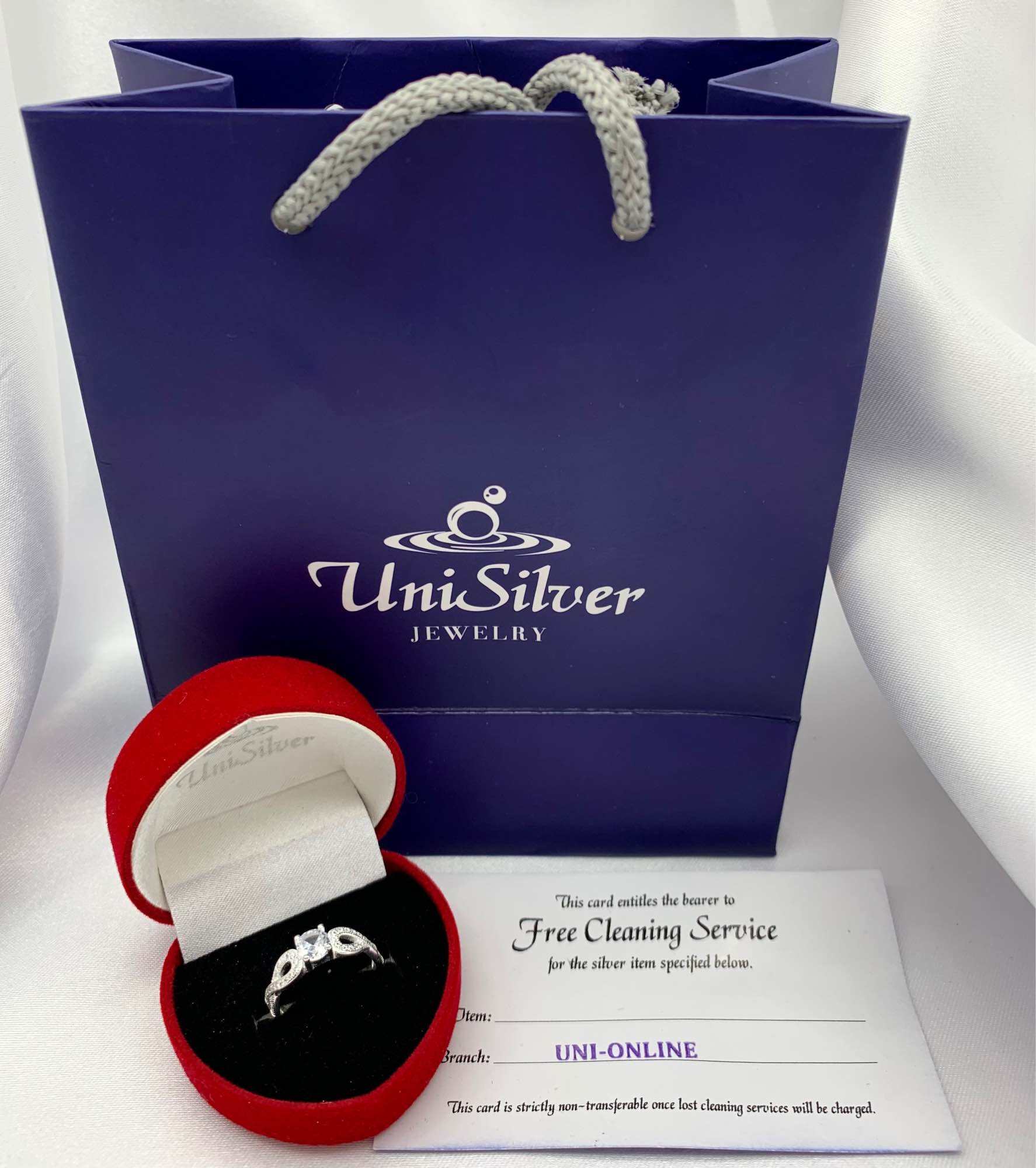 Unisilver Couple Rings Infinity