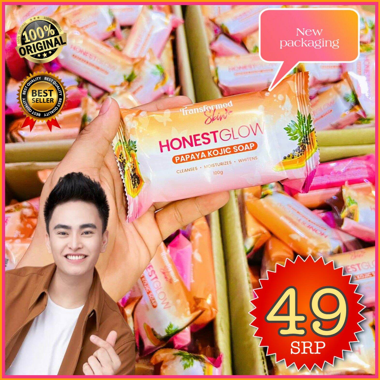 Honest Glow Kojic Papa Soap 100grams by Transformed Skin | Lazada PH