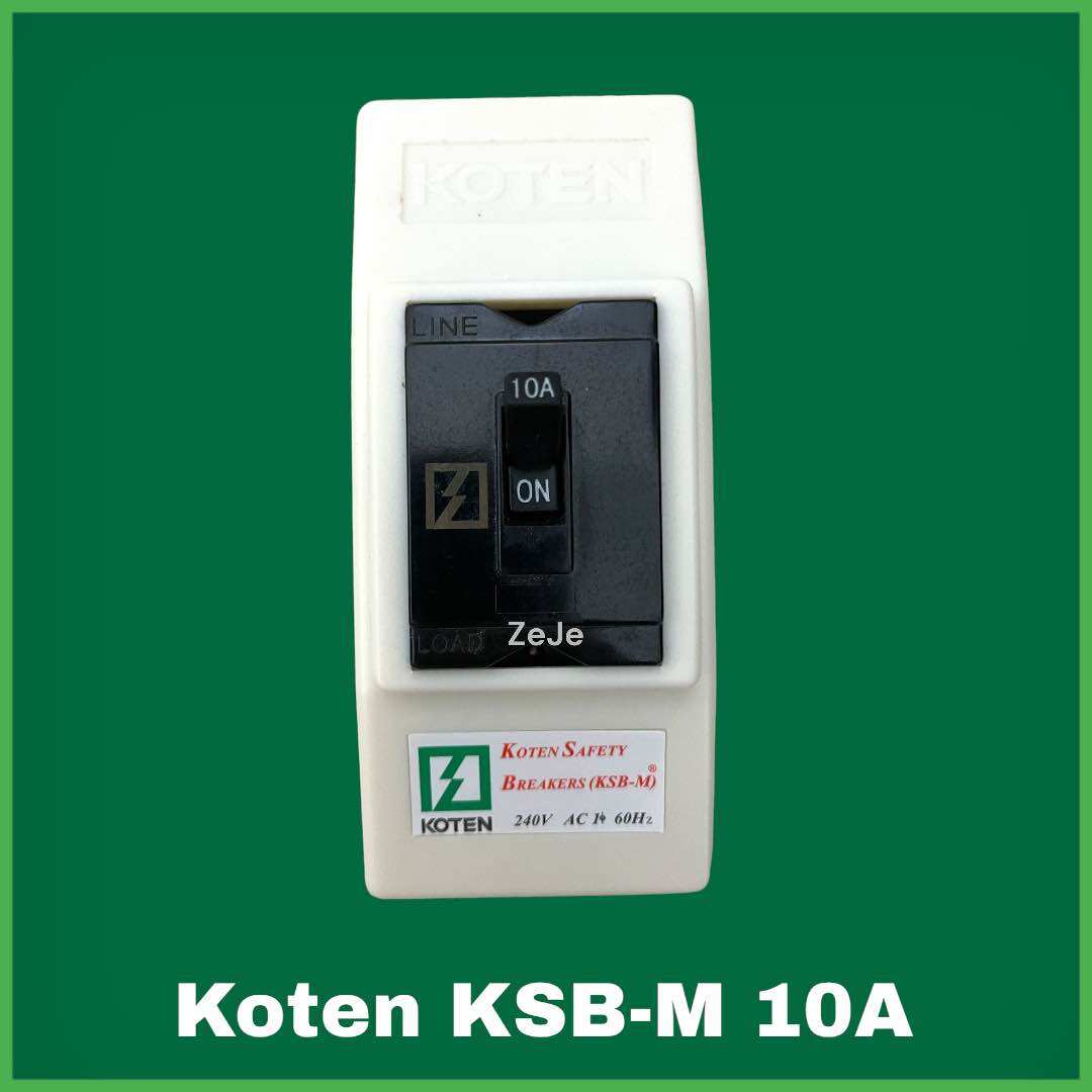KOTEN 2 Pole KSB-M Mini Safety Breaker | 10A | 20A | 30A | ZeJe | Lazada PH