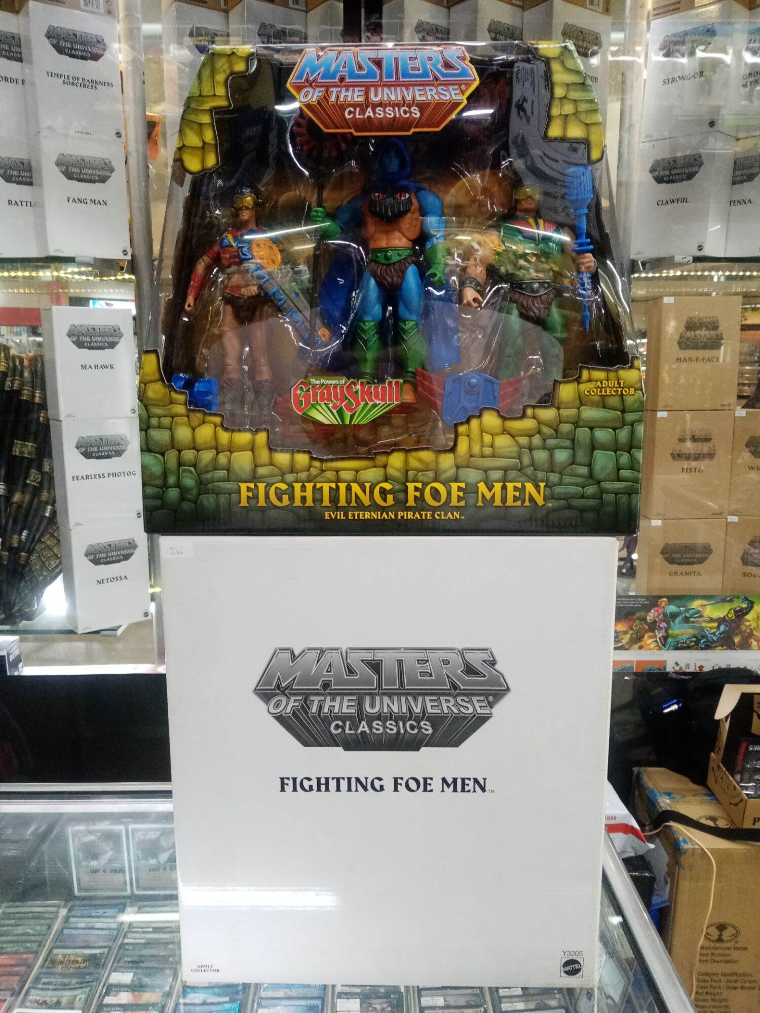 Mattel Masters of the Universe Classic Misb 3 Pack Fighting Foe Men ...