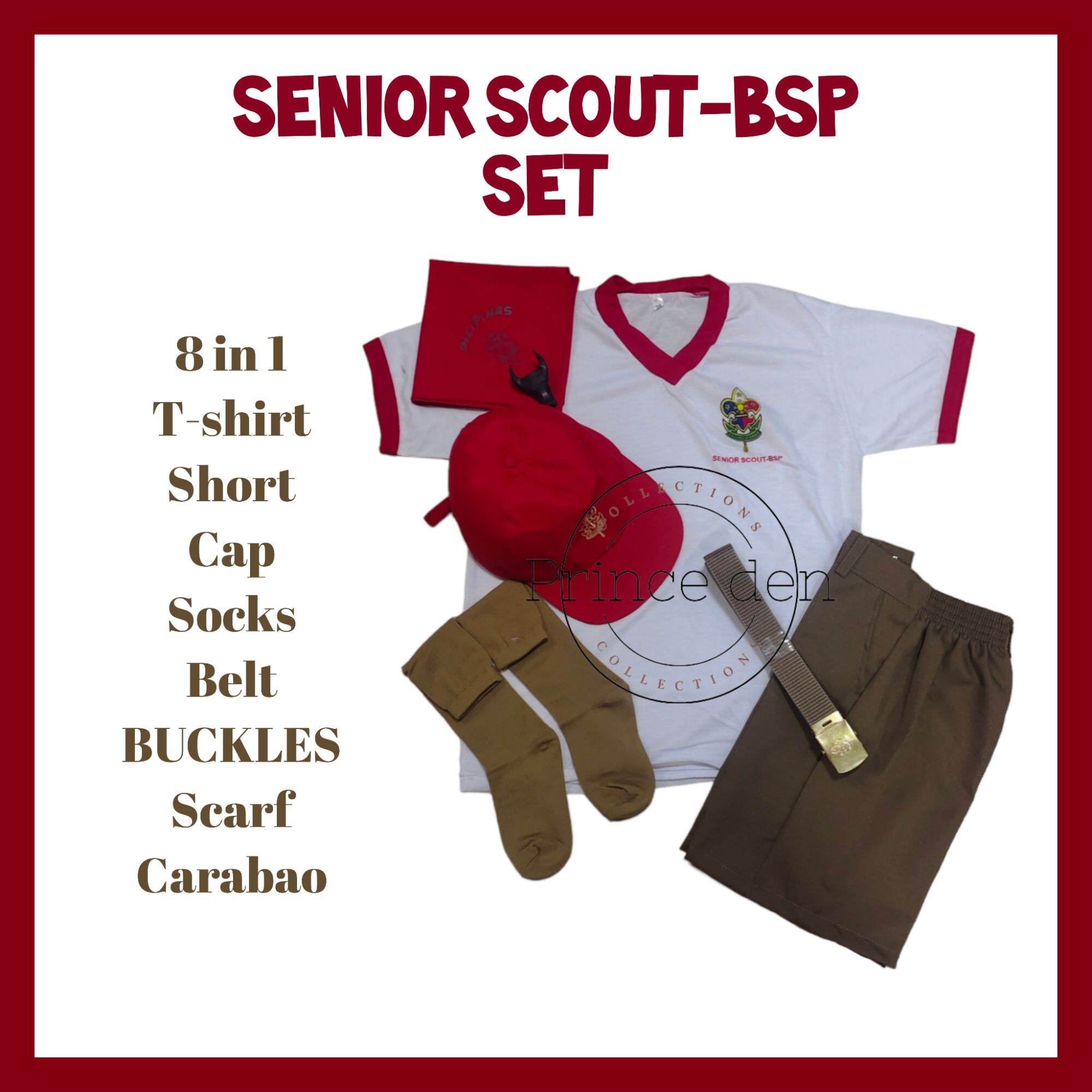 KAB KID BSP SENIOR SCOUT UNIFORM COMPLETE SET (8 IN 1) KID SIZE TO ...
