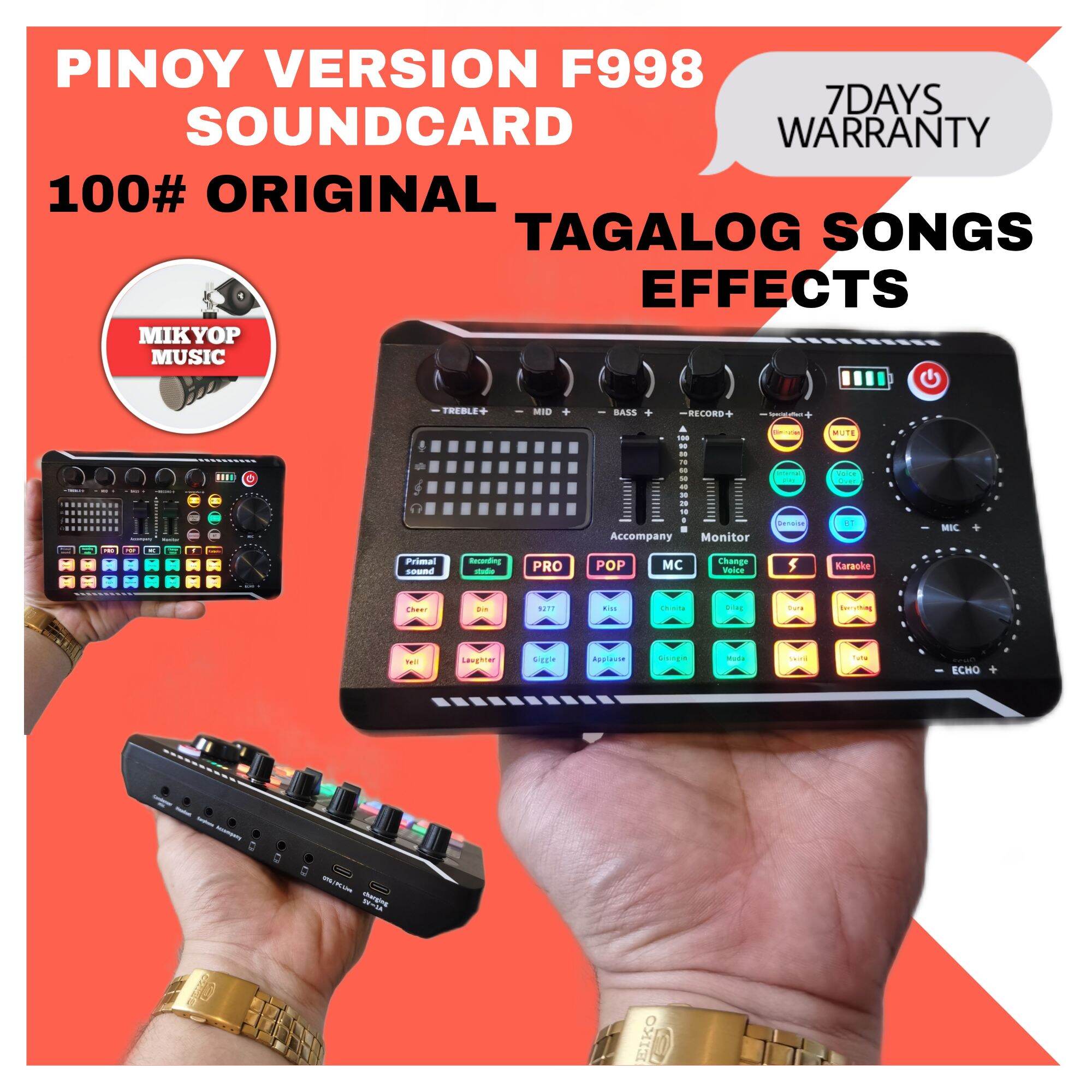 F998 soundcard original pinoy version best for live streaming and home ...
