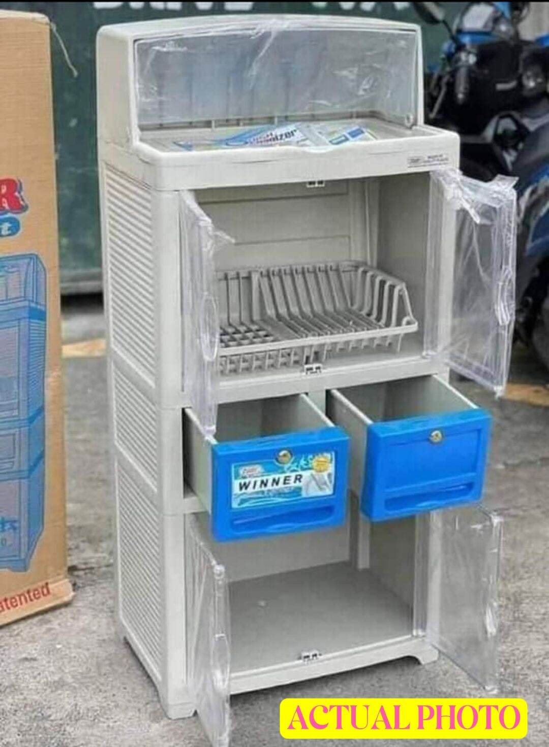 COD ZOOEY HOME WINNER DISH CABINET | Lazada PH