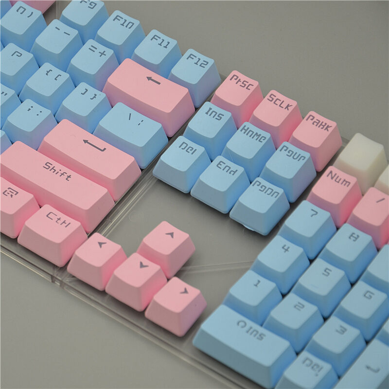 Metal Button Retro Plating Pink Keycap Steampunk Mechanical Keyboard ...