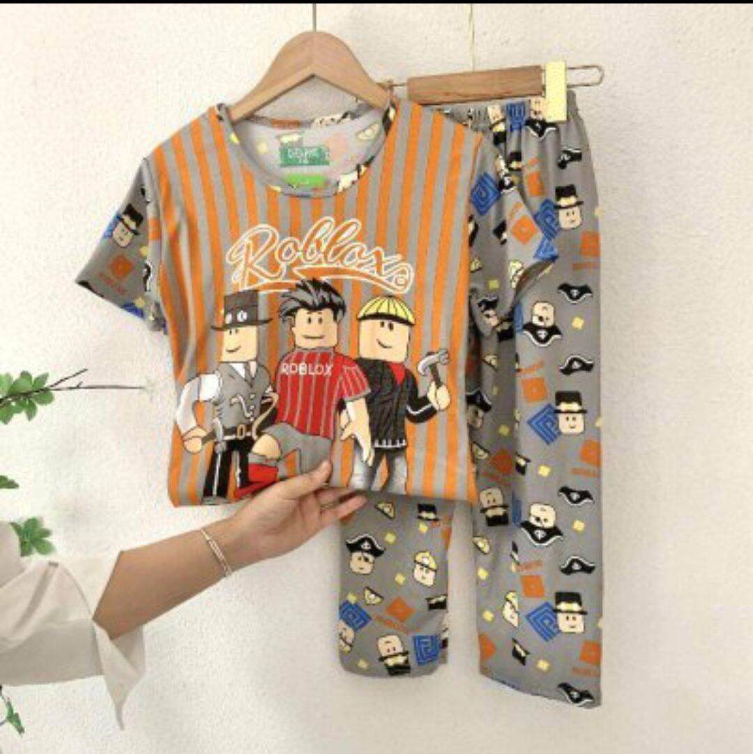 terno pajama set kids character roblox for boy | Lazada PH