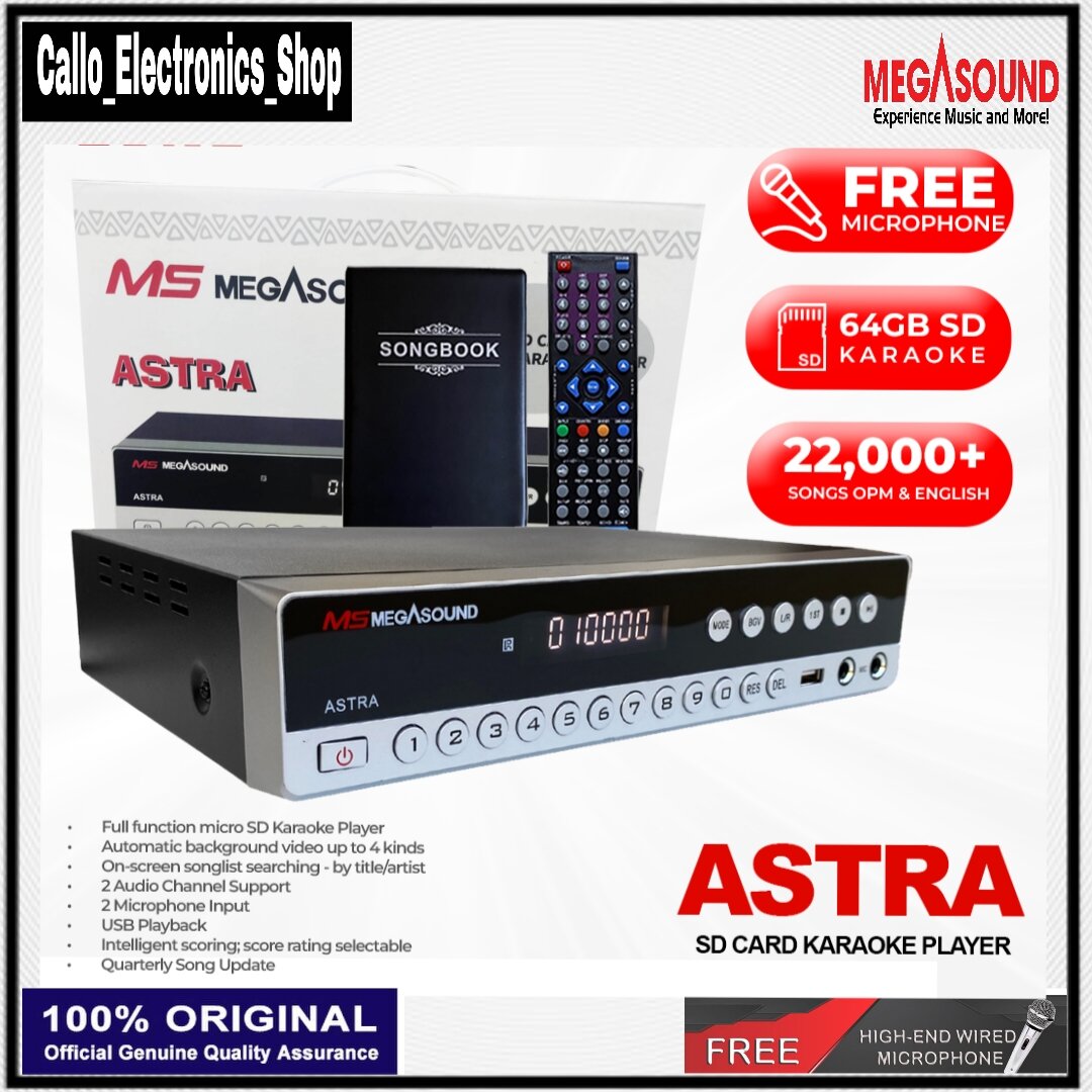 Megasound MS Astra SD Karaoke Player With 22,000 Songs ++/64GB/Free ...