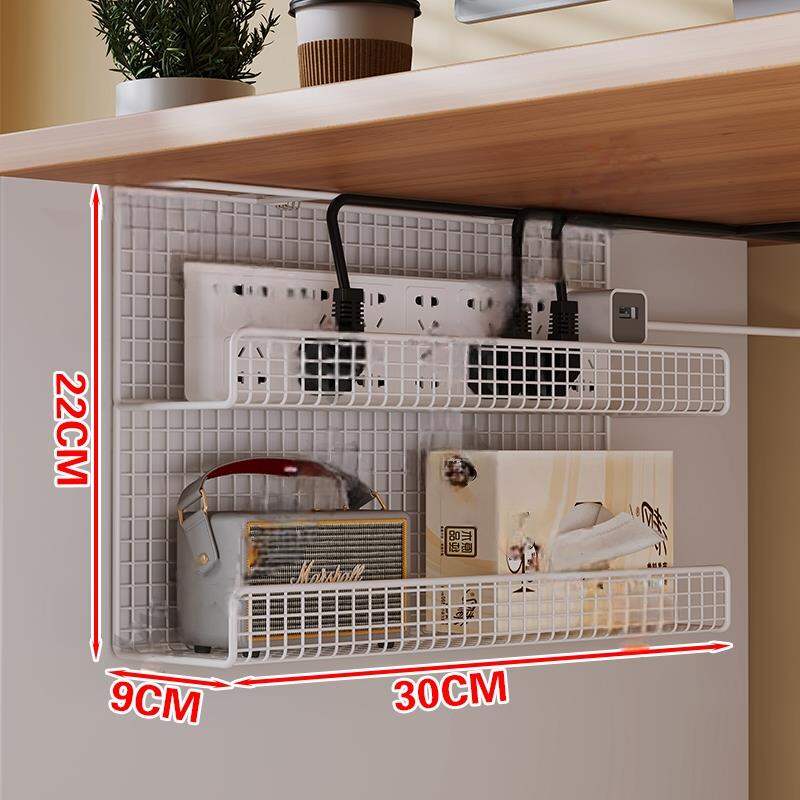 under Desk Cable Organizer Power Cable Slot Hidden Box Socket Fixer ...