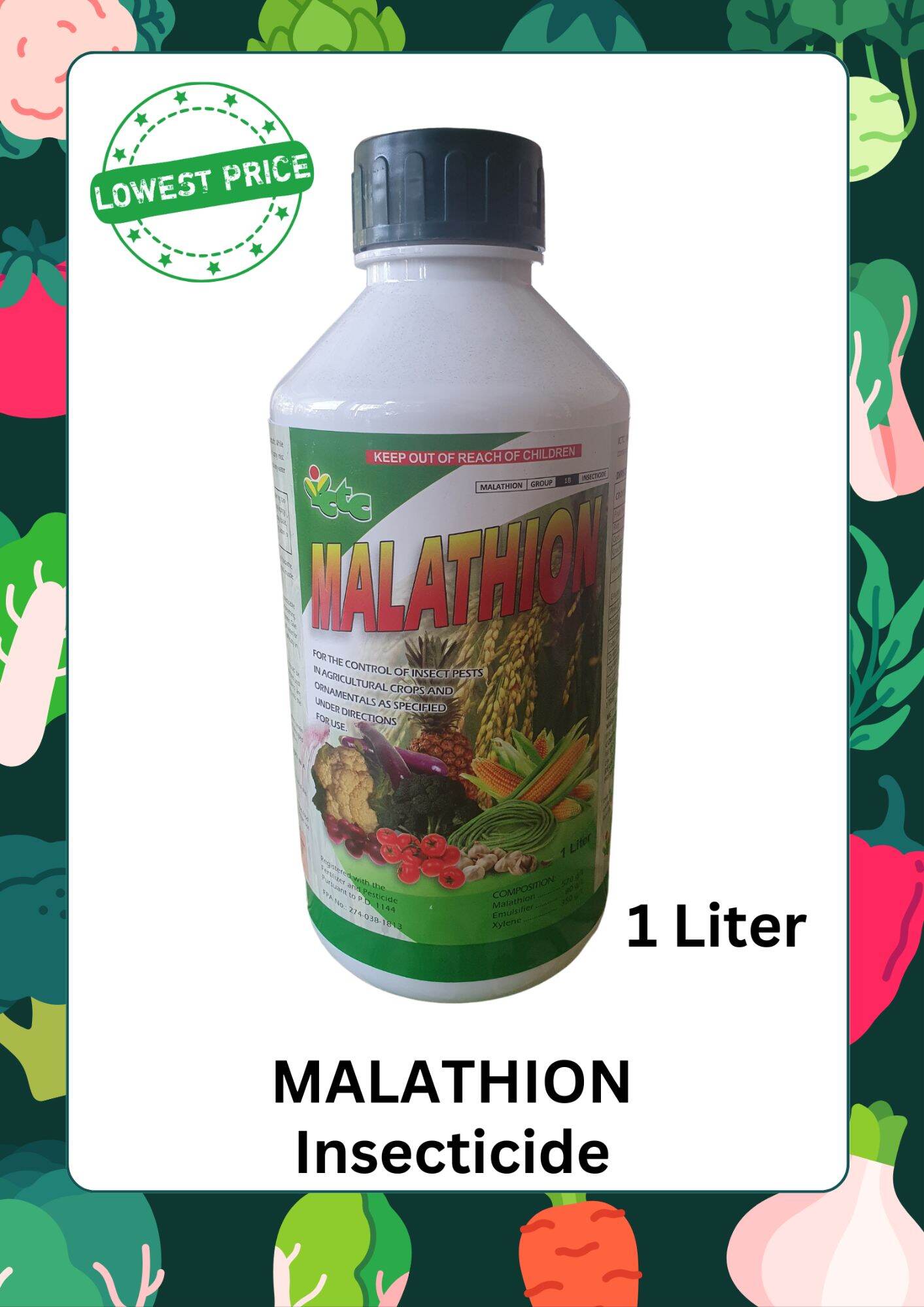 MALATHION Insecticide (1 liter, 500 ml) - ICTC | Lazada PH