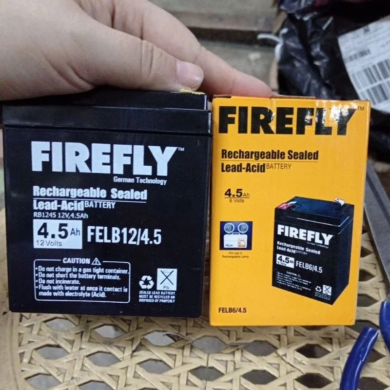Firefly branded Rechargable Battery 6v, 4.5Ah and 12V 4.5ah available ...
