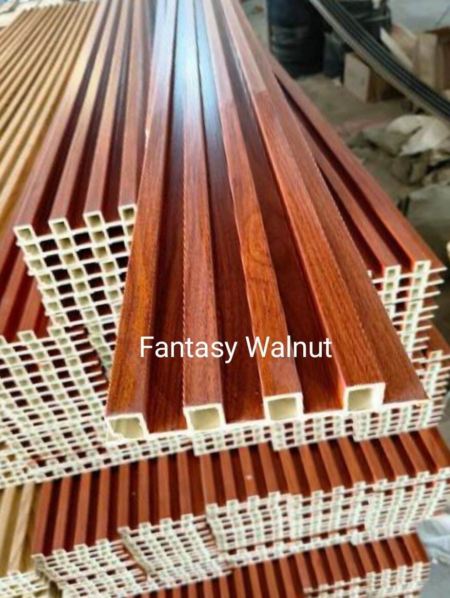 WPC Fluted Wall Panel 300cm x 16.8cm x 2.3cm / 118.2in*6.6*0.9inches ...