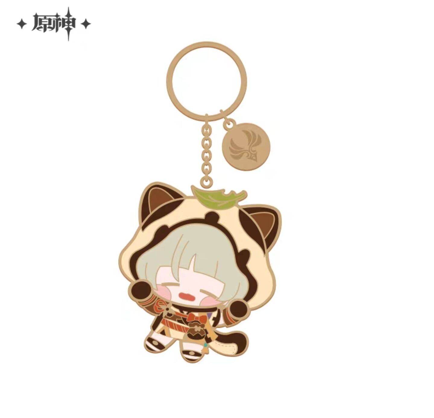Official miHoYo Genshin Impact Metal Chibi Keychain - Raiden Shogun ...