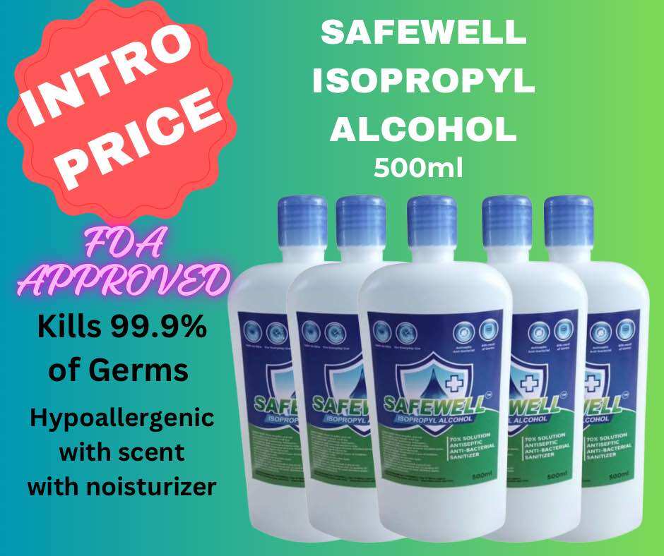 SAFEWELL ISOPROPYL ALCOHOL 500ml | Lazada PH