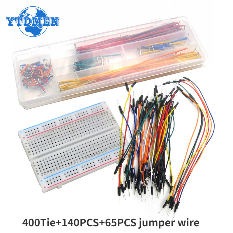 Breadboard 400 830 Holes Prototype Board MB-102 Solderless PCB Mini ...