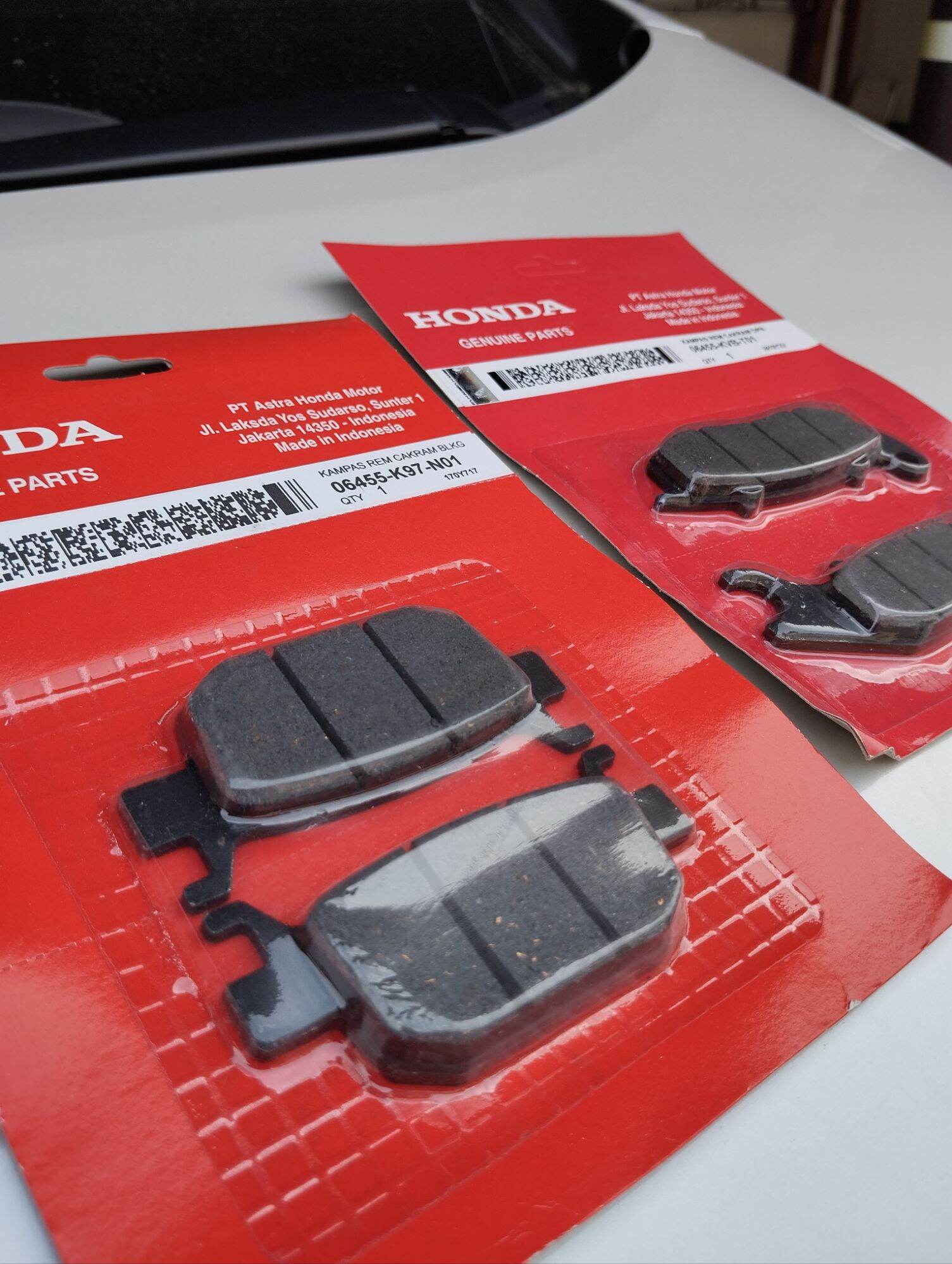 HONDA GENUINE BRAKE PAD SET FOR ADV 150. ADV 160. and PCX 160 Abs ...