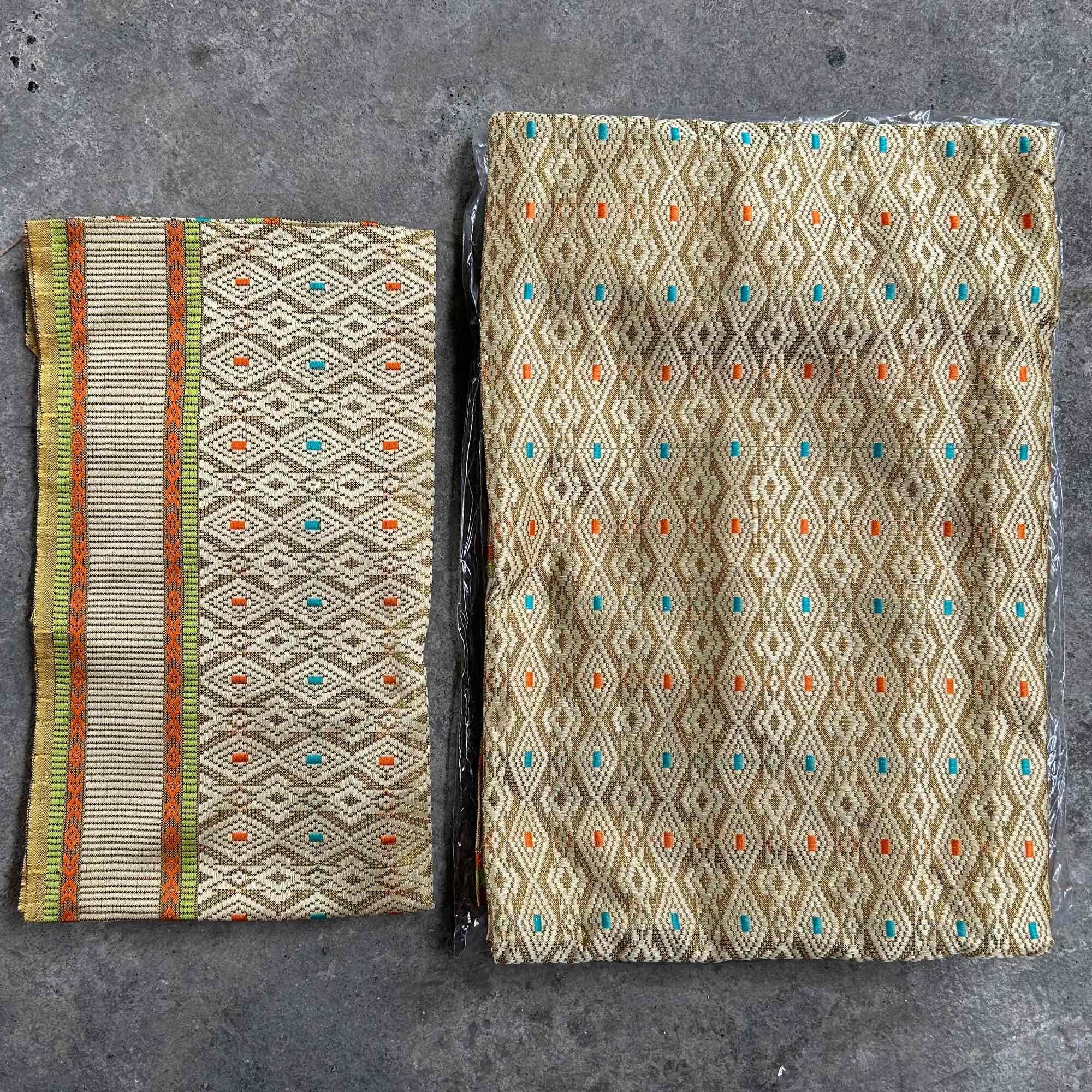 BATIK Fabric Sash | Songket Cloth Textile | Batik Metallic Gold ...