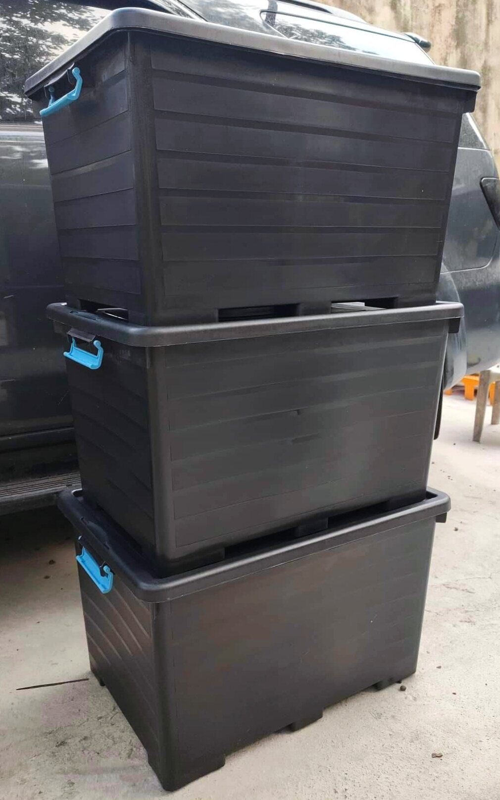 120 Liter Black Plastic Storage/Container Box MULTIPURPOSE BOX | Lazada PH