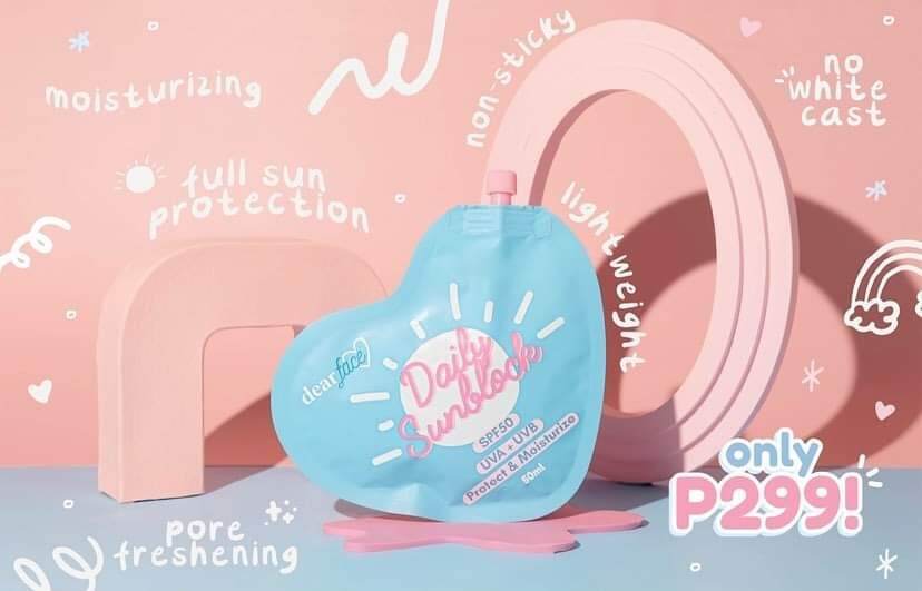 Dear Face Daily Sunblock SPF 50 | Lazada PH