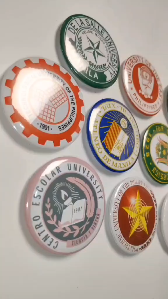 PH Top Universities 58mm Button Pin High-Quality University Badges with ...