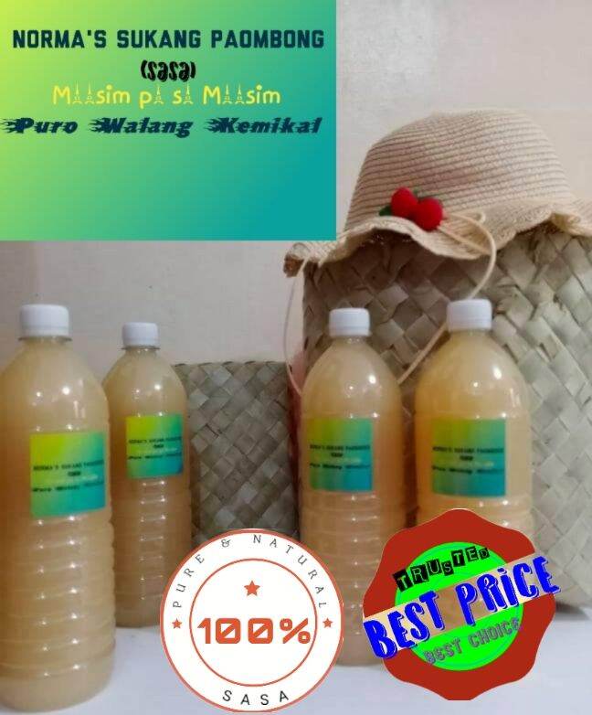 Sukang Paombong (SaSa) No Chemicals 1 Liter | Lazada PH