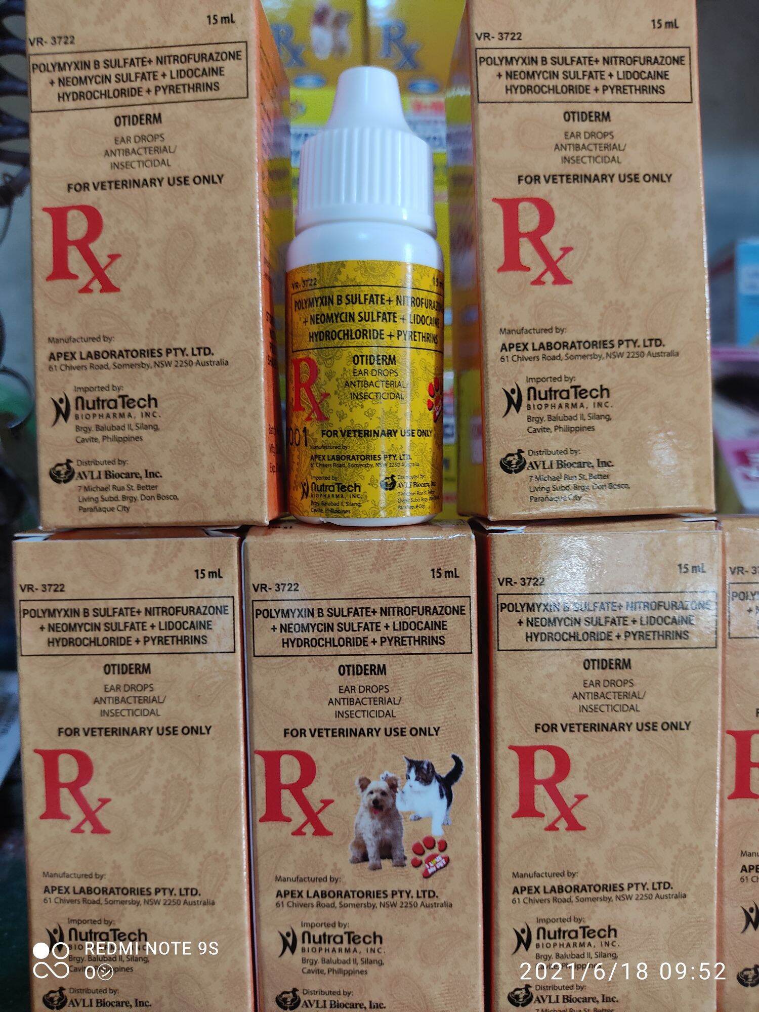 OTIDERM (15ml) ear dropBacterial infection of external authority meatus ...