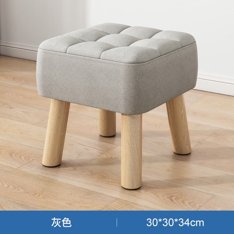 Small Stool Household Low Stool Simple Fabric Short Stool Footrest ...