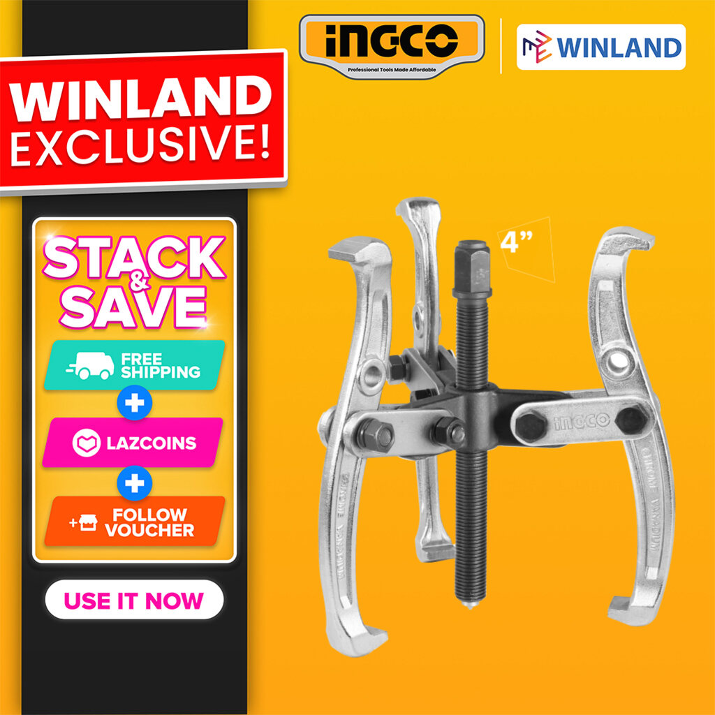 Ingco by Winland 4" Three Jaws Gear Puller Remover Jaw Bearing ...