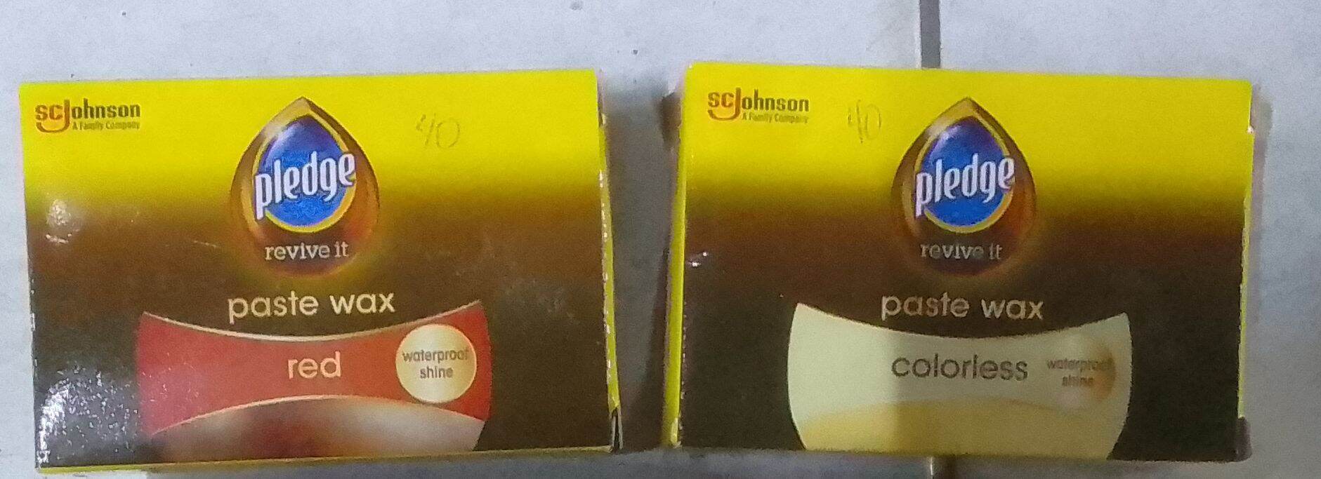 FLOOR WAX PLEDGE REVIVE IT PASTE WAX RED | NATURAL | COLORLESS ...