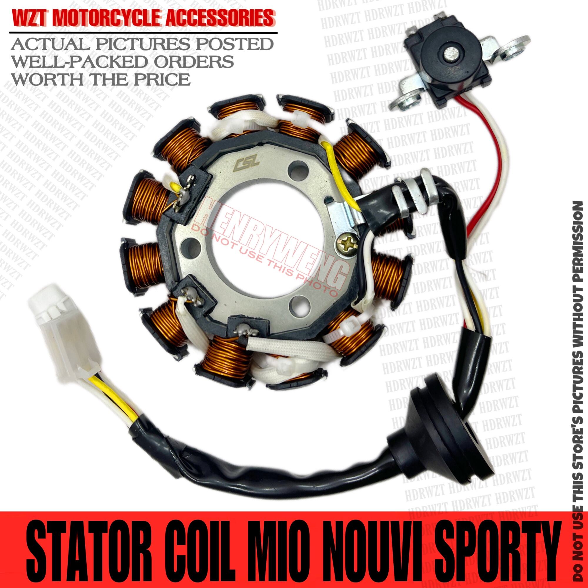 CSL YAMAHA MIO NOUVO SPORTY STATOR COIL MOTORCYCLE ACCESSORIES | Lazada PH
