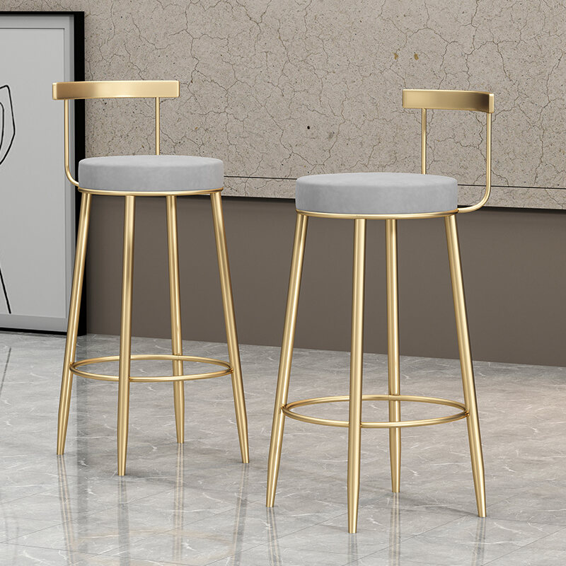 Nordic Bar Stool High Leg Home Internet Celebrity Small round Table and ...