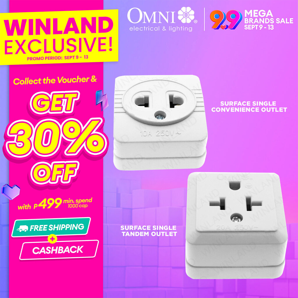 OMNI by Winland Surface Single Convenience Outlet & Surface Single ...