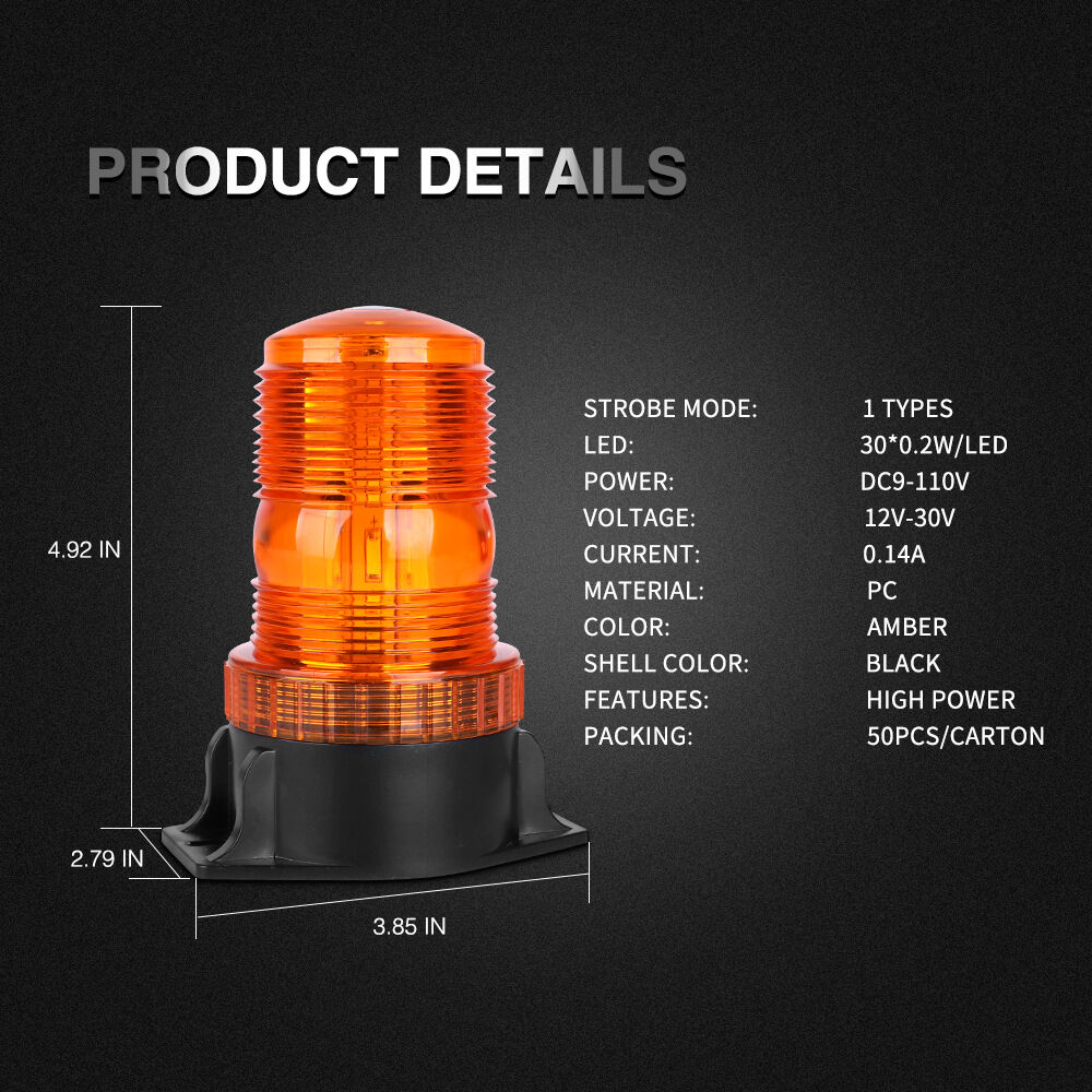 12-24V 48V 60V 80V 30 LED High Power Emergency Warning Flash Strobe ...