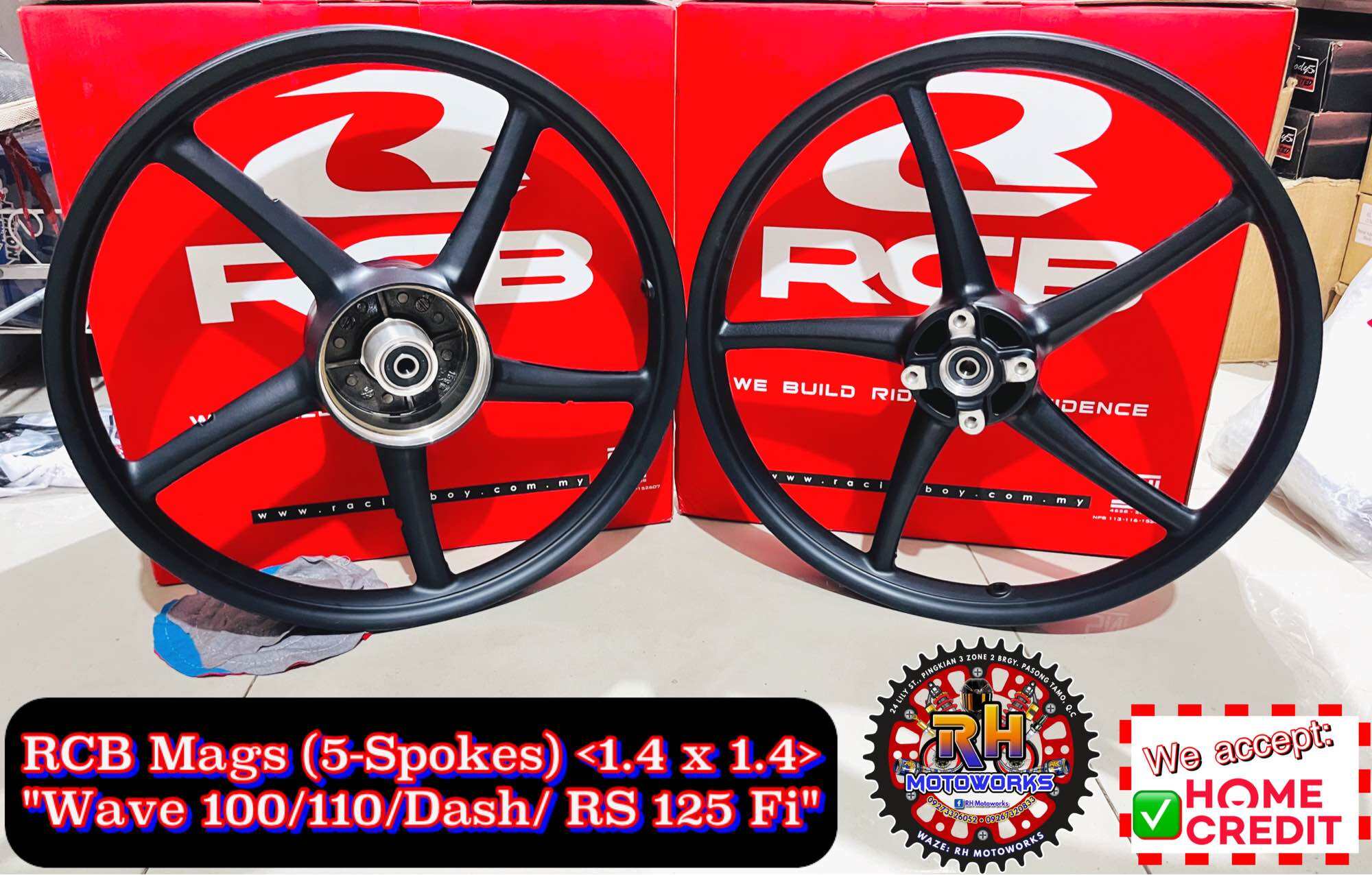 RCB Mags for Honda Wave 100/100/Dash/RS 125 Fi (5 Spokes) | Lazada PH