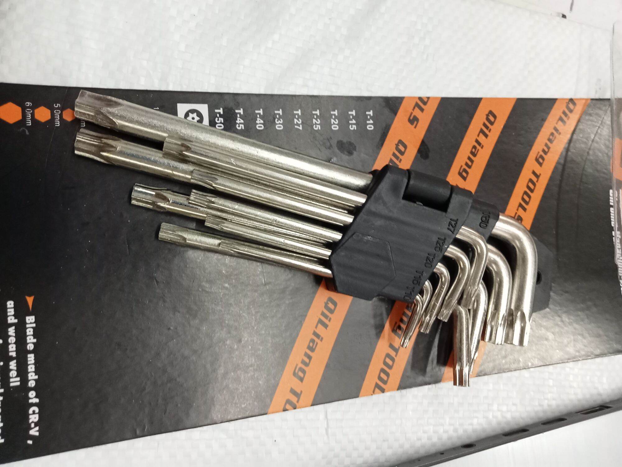 9-Piece Torx Allen Wrench Set Flower type t10~t15~t20~t25~t27~t30~t40 ...