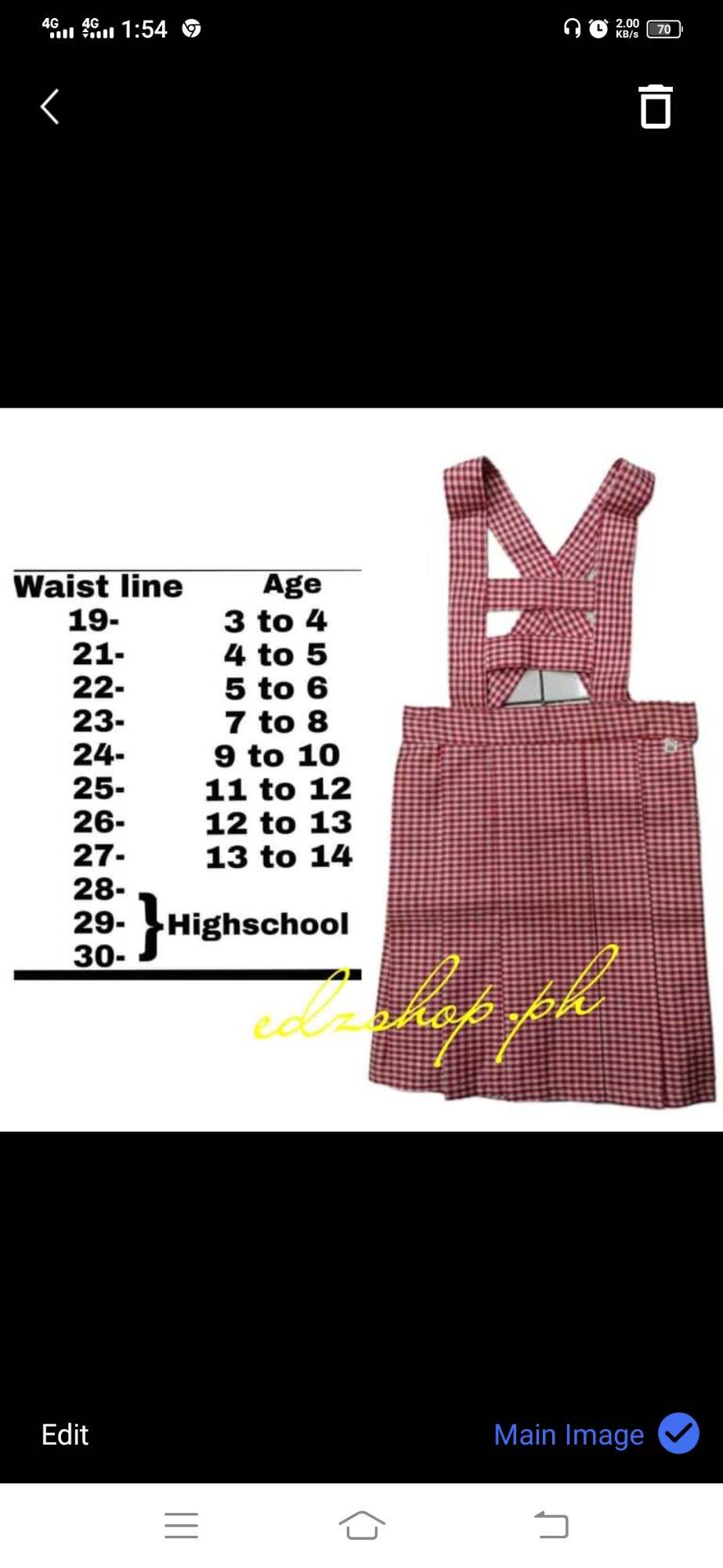 PALDA CHECKERED KINDER TO HIGH SCHOOL | Lazada PH