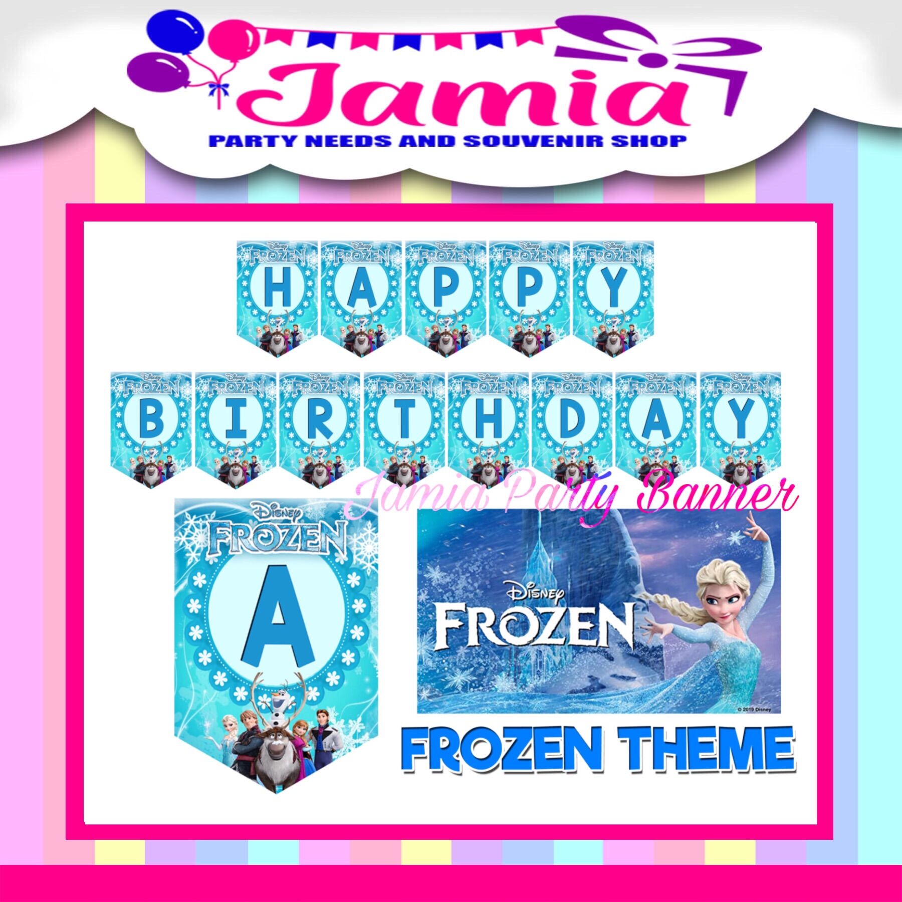 Birthday Banner Printable Frozen