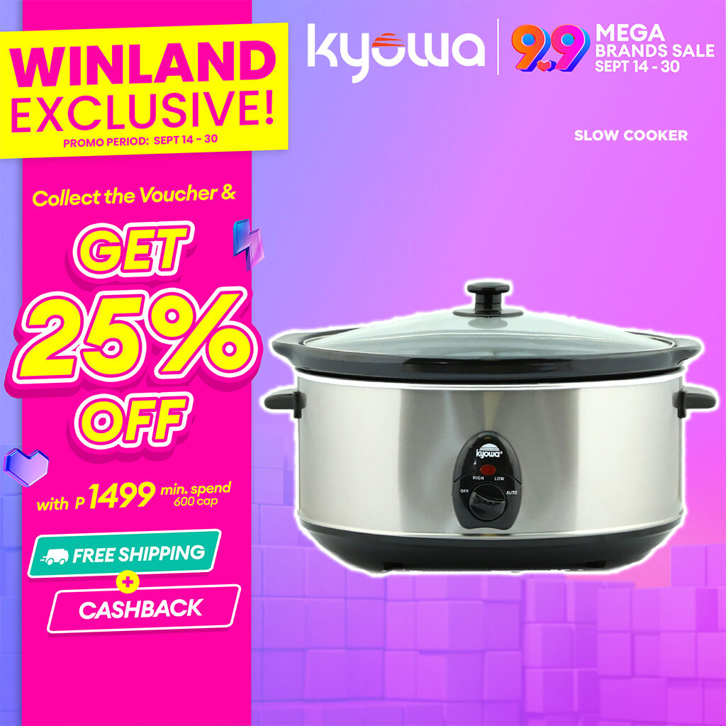KYOWA by Winland KW-2850 Oval Slow Cooker 3.5 Liters | Lazada PH