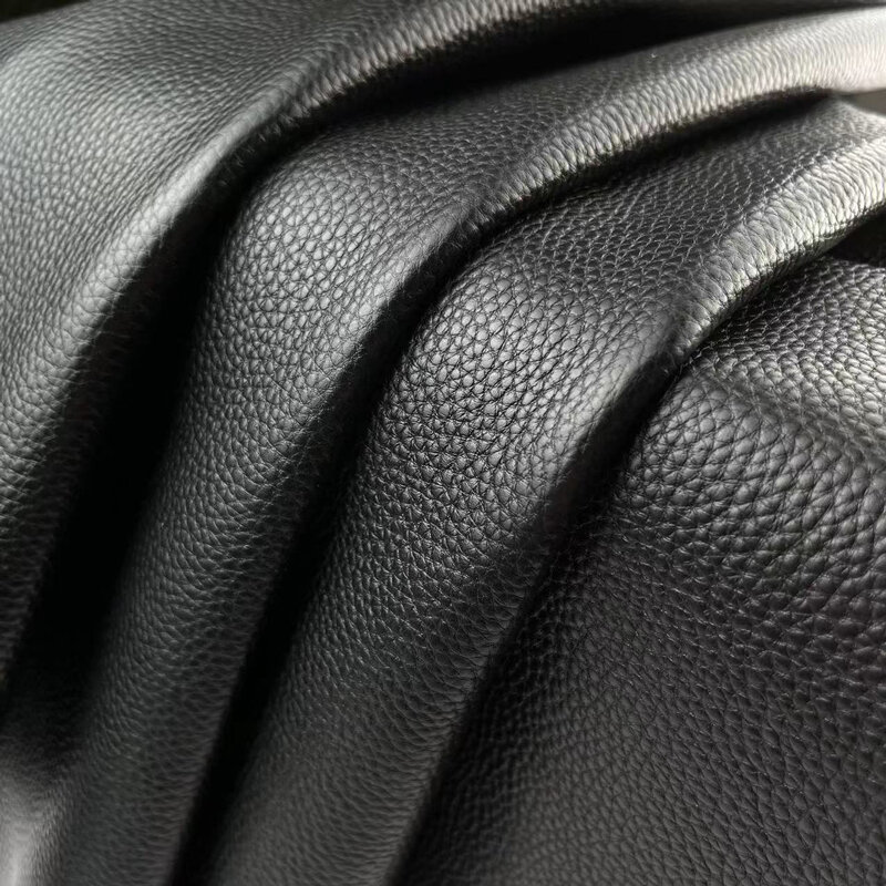 Black an Entire Cowhide Soft Leather Top Layer Sofa Leather Fabric ...