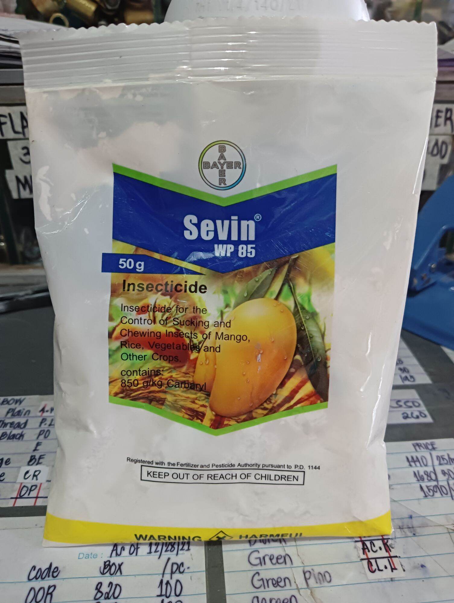 Sevin WP 85 Insecticide for mango for the control of chewing insects of ...