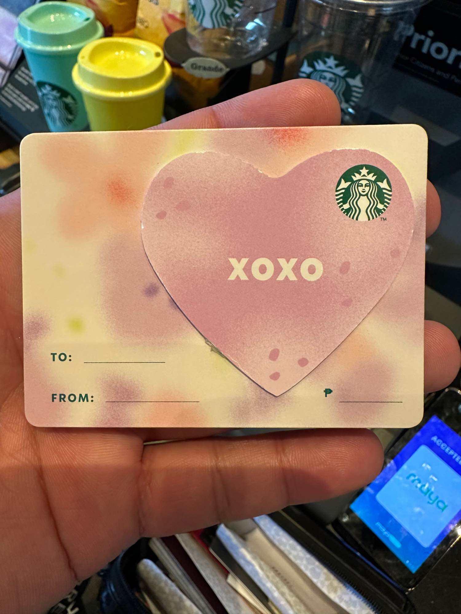 USABLE XOXO Starbucks Philippines Hearts Card | Lazada PH