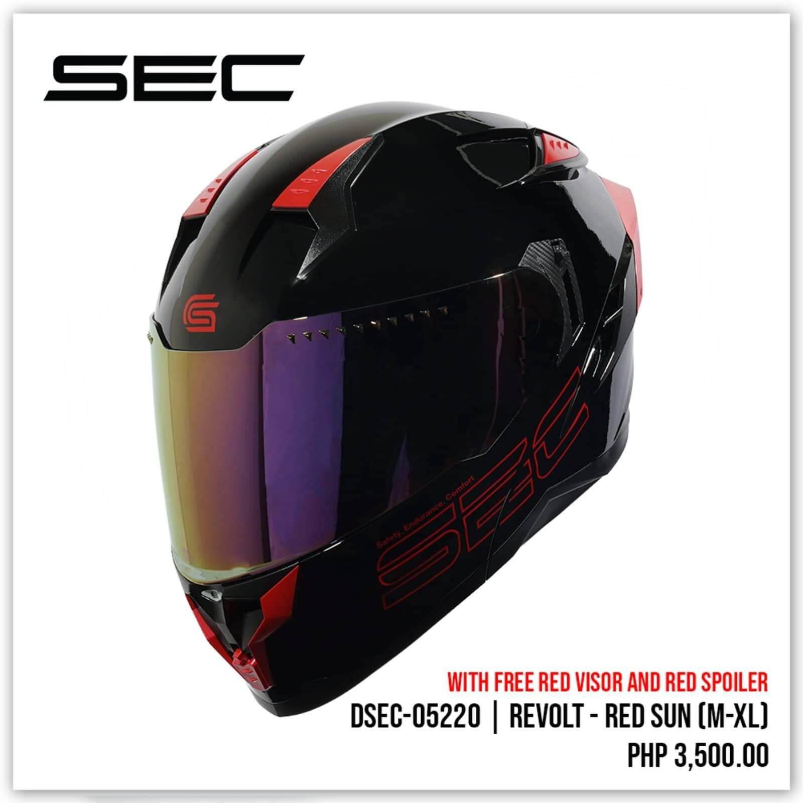 SEC Revolt Modular Dual Visor Helmet Graphic Colors with Free Extra ...