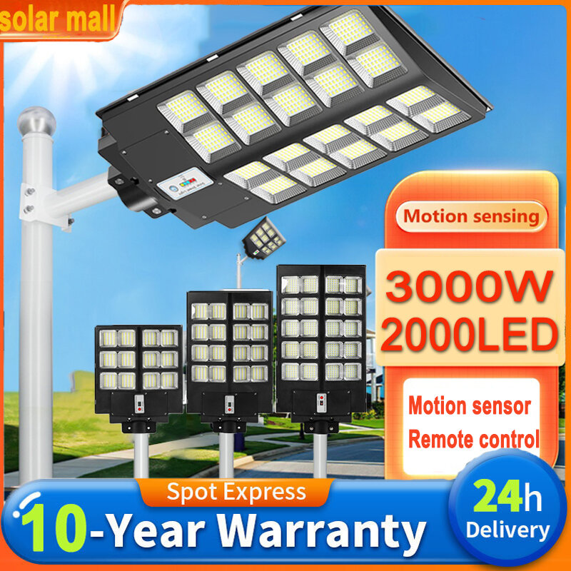 solar street light 1000W Heavy duty Wall Light LED Outdoor Waterproof ...