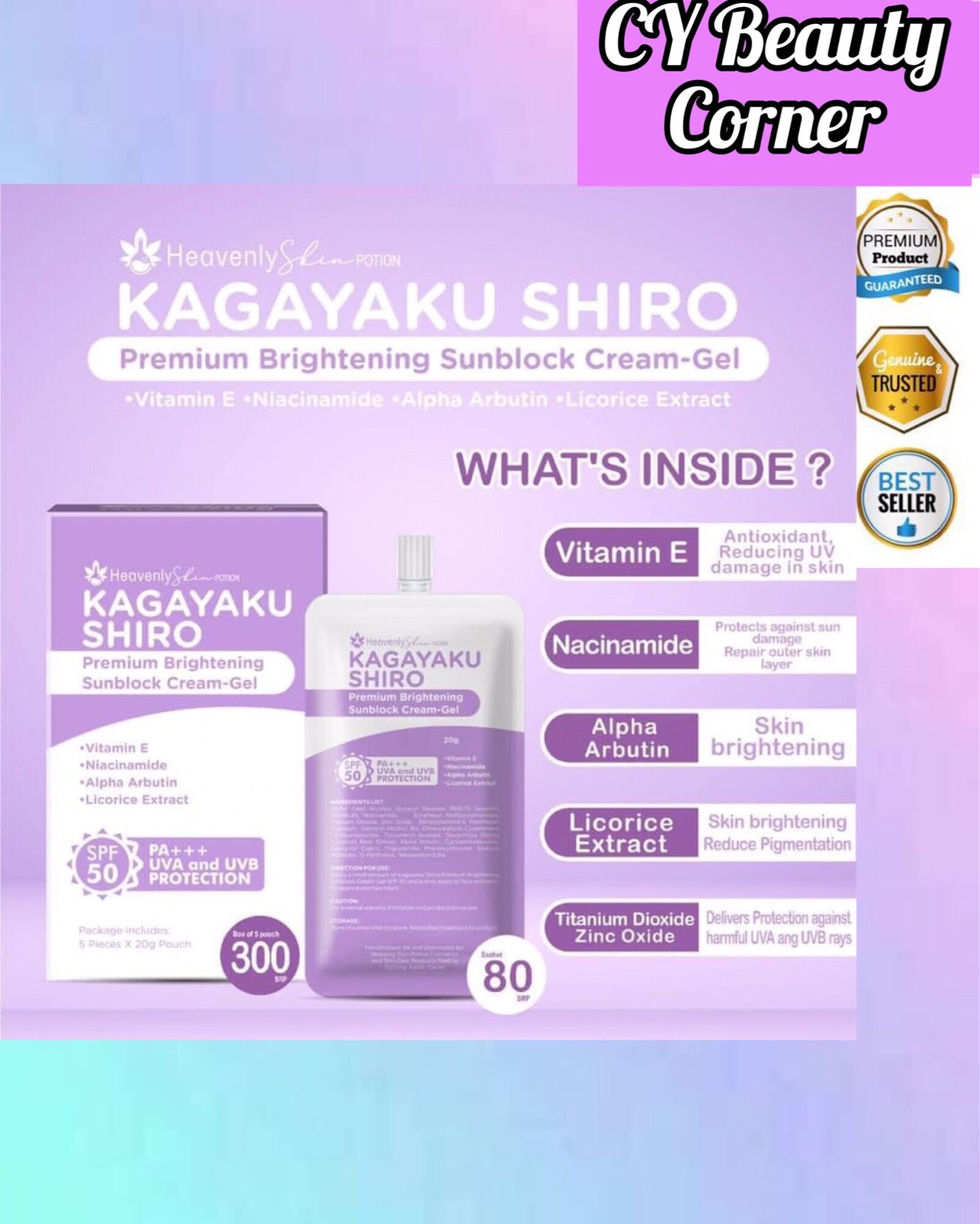 (Original) Kagayaku Shiro Sunscreen SPF 50 | Lazada PH