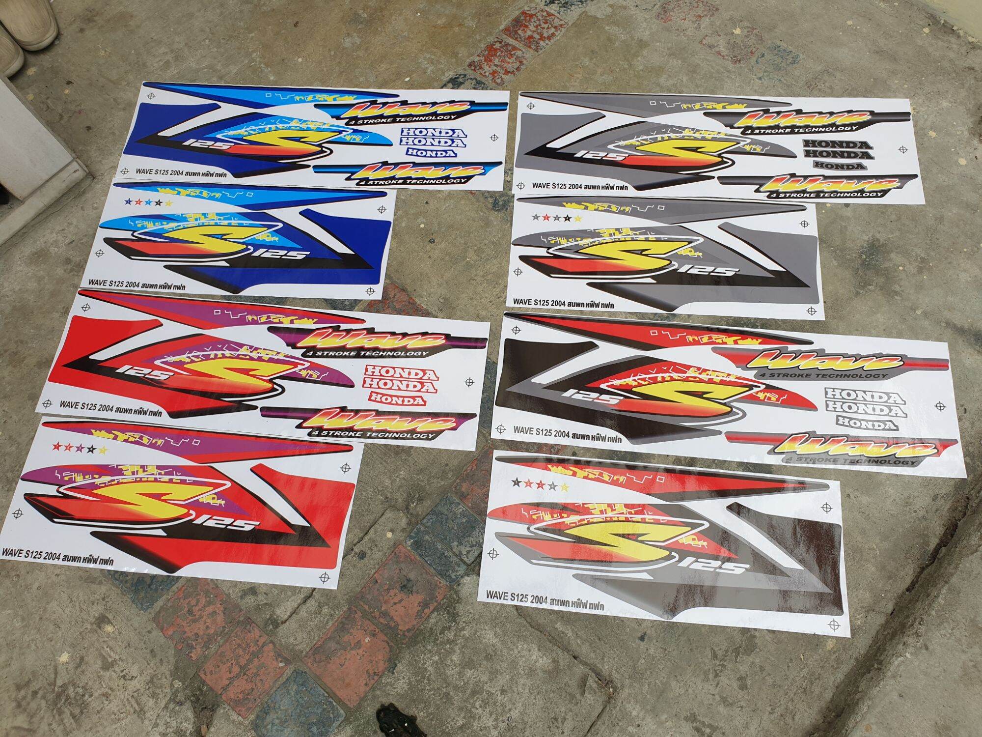 Wave S 125 Thailand Sticker Decals 20014 Edition