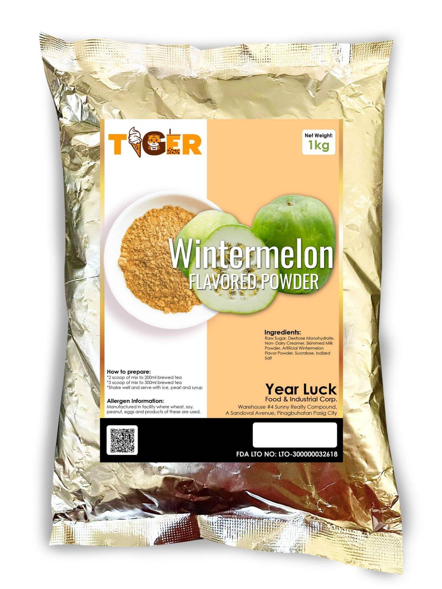Tiger Wintermelon Flavored Powder 1kg. (ideal for milktea flavors ...