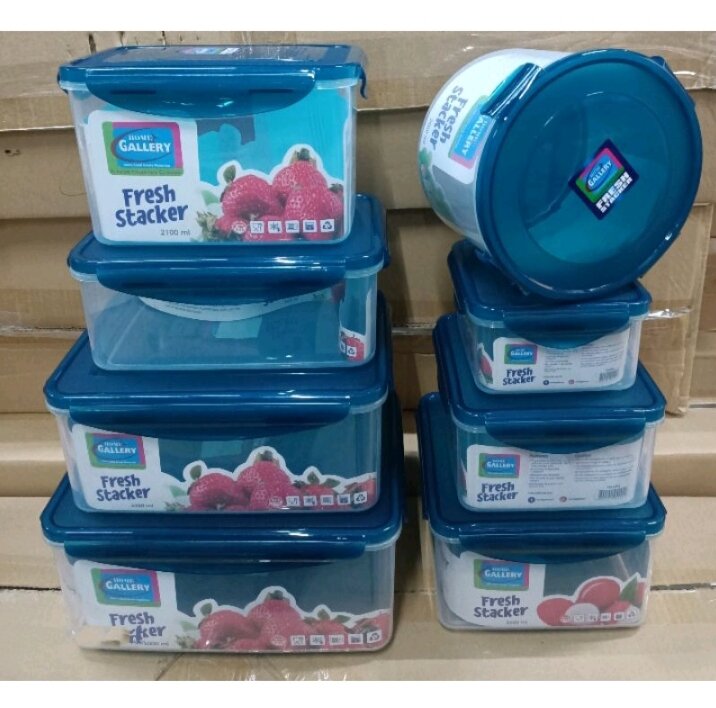 Home Gallery Fresh Stacker Blue AIRTIGHT AND LEAKPROOF | Lazada PH