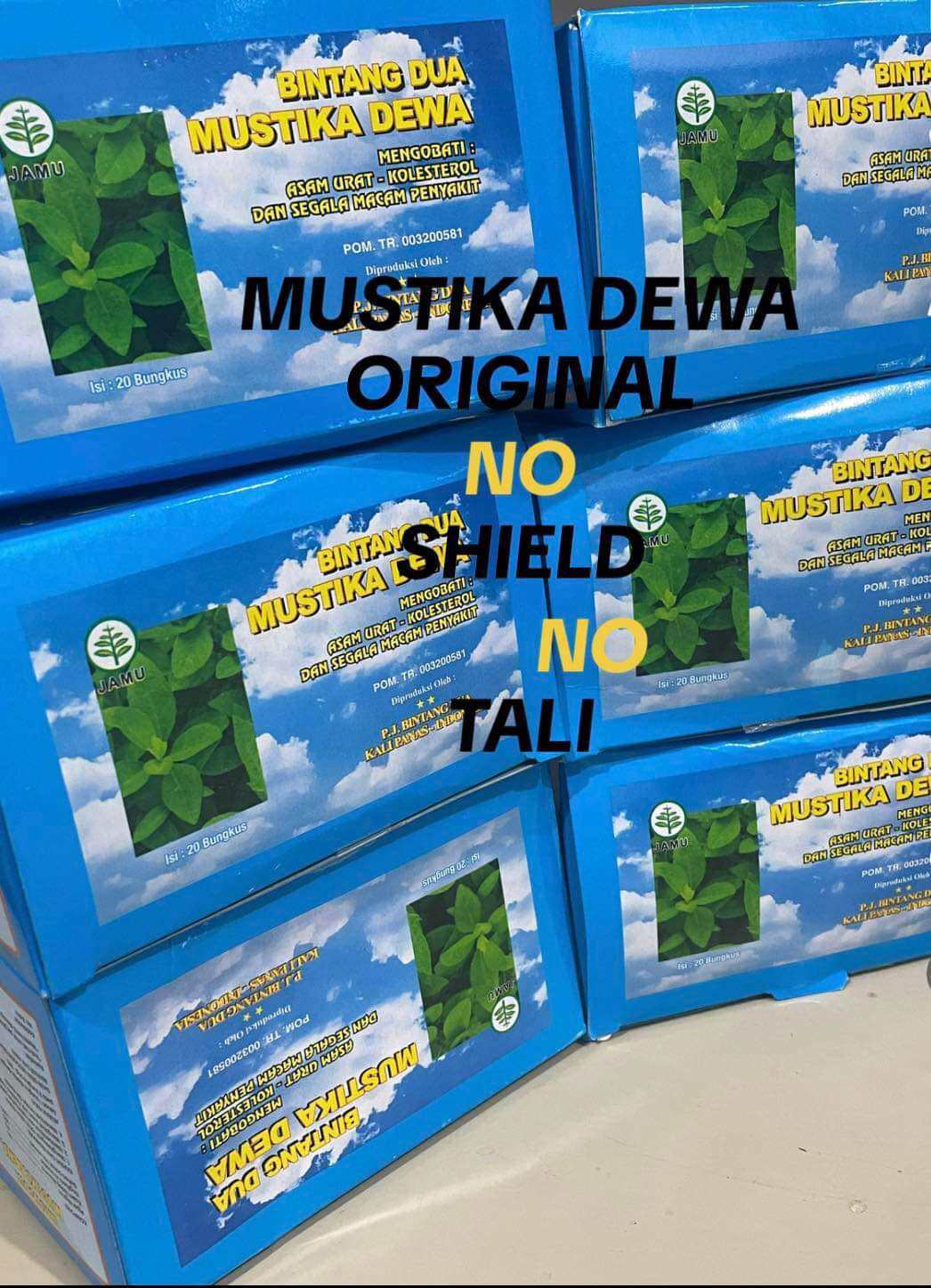 ORIGINAL MUSTIKA DEWA BINTANG DUA HERBAL TEA 100% efective 20 pcs per ...