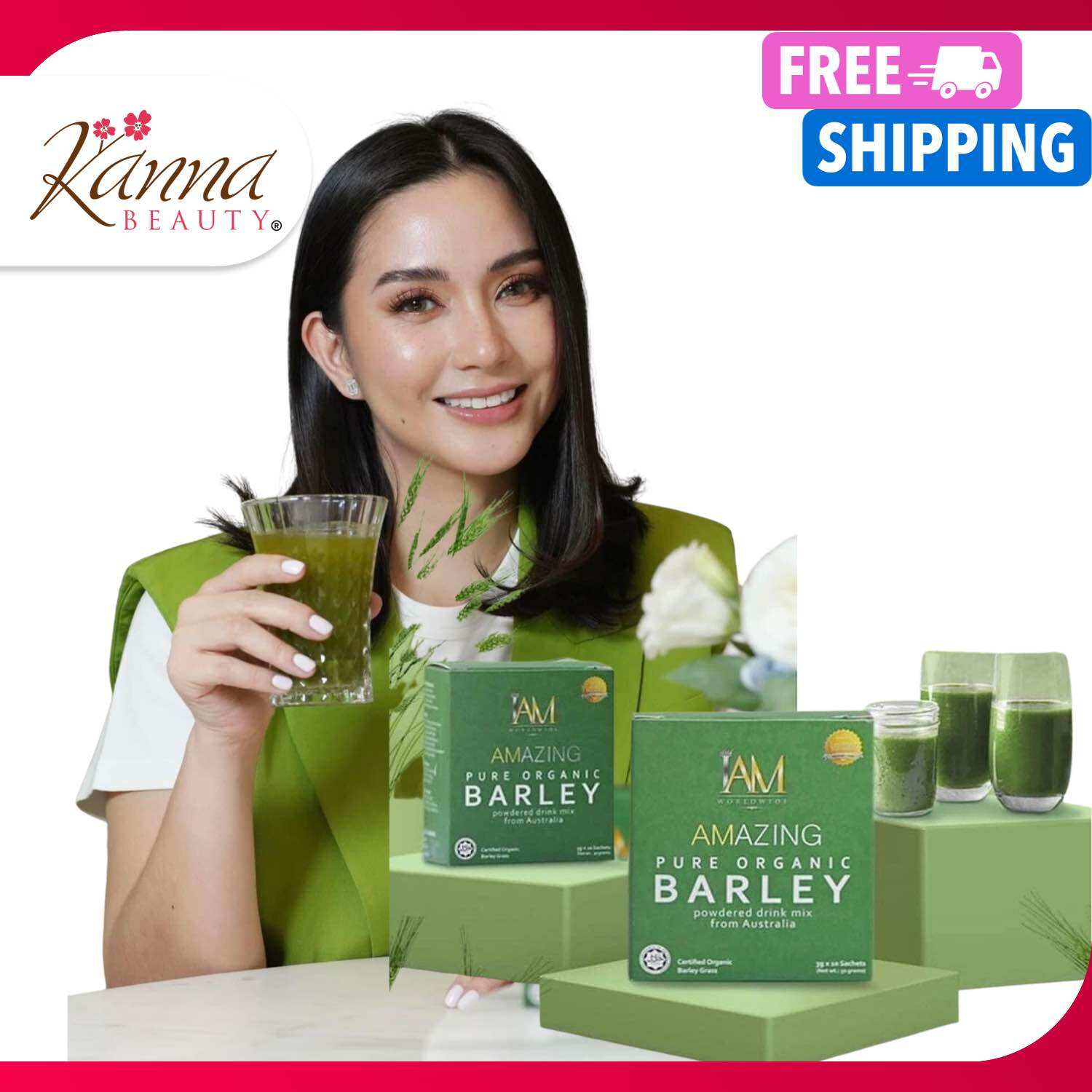 IAM WorldWide Amazing Pure Organic Barley 10 Sachets I AM Barley ...