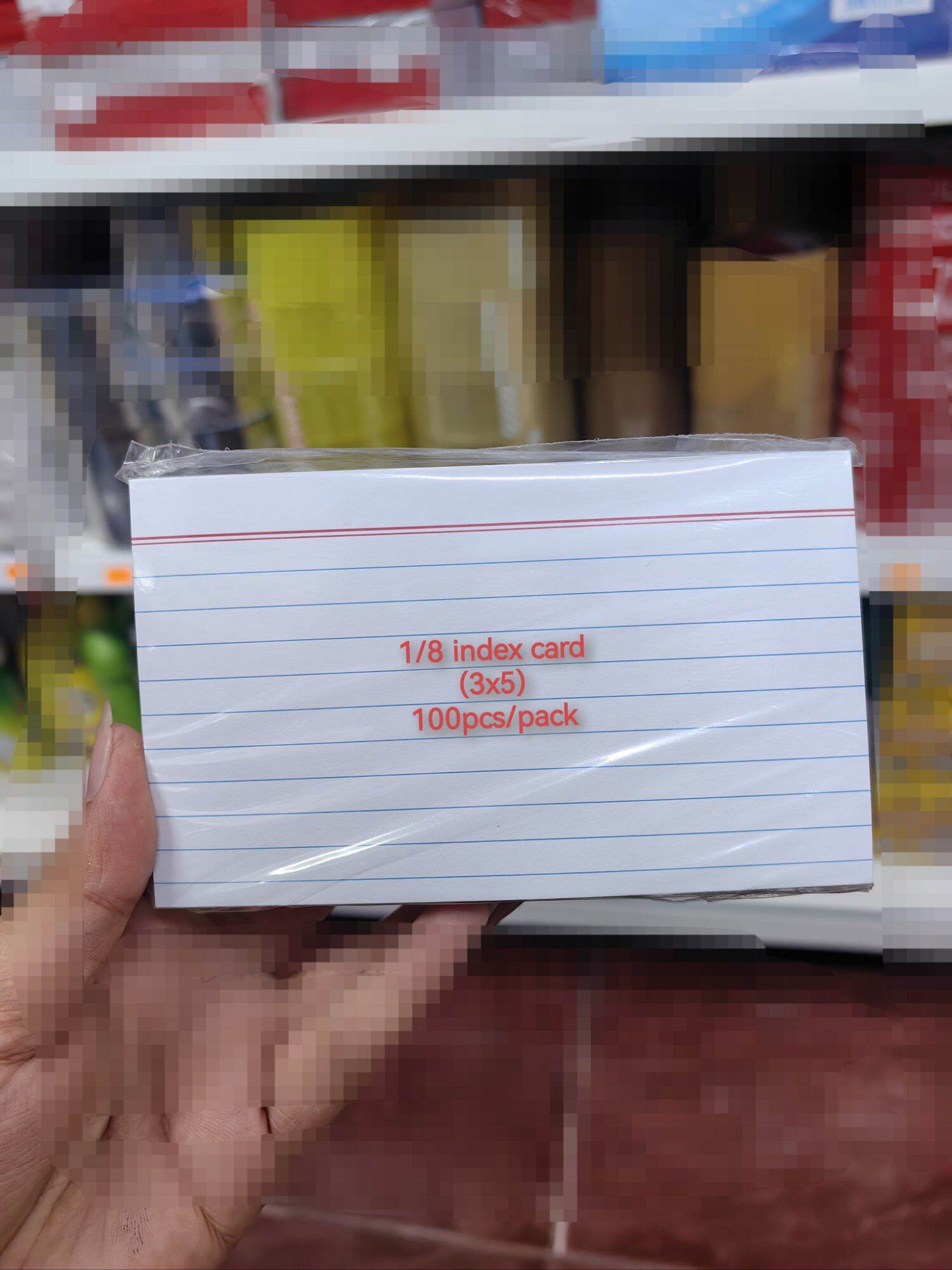 100pcs per pack 1/8 & 1/4 INDEX CARD (3x5) & (4x6) for School and ...